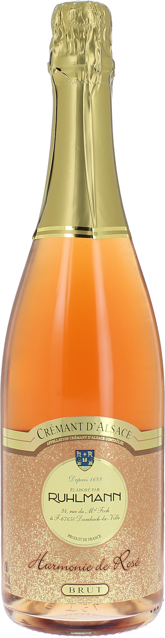 Crémant d'Alsace - Rosé "Harmonie de Rosé" – Famille Ruhlmann-Schutz